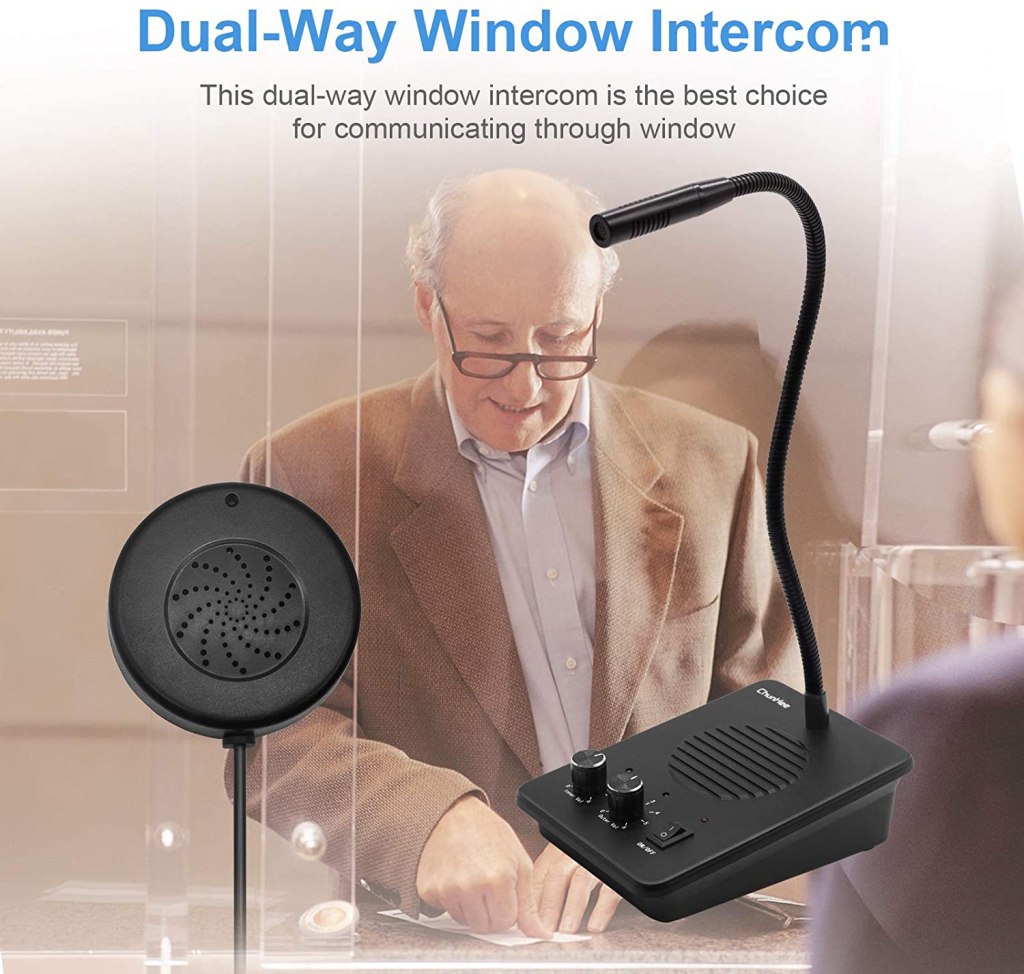 Window Speaker Intercom System Dual Way Anti-Interference ...